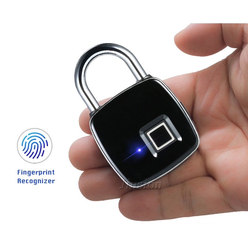 Mini Smart Fingerprint Padlock USB Charging Portable Smart Security Key ...