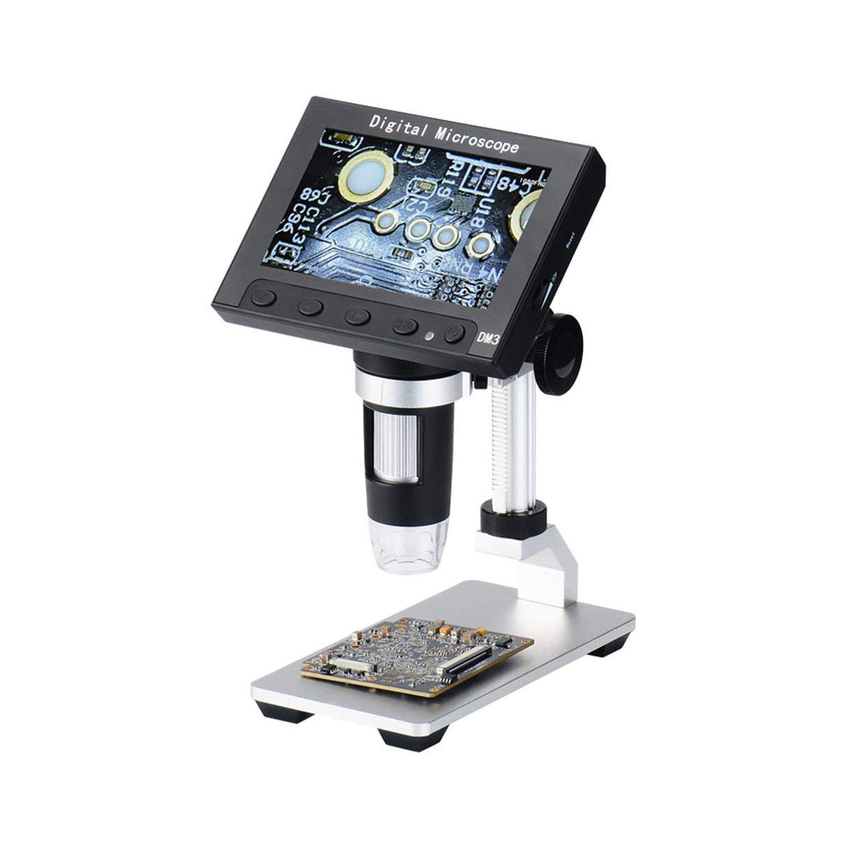 Jiusion 4.3inch Screen Full Color LCD Digital USB Microscope with 50X ...